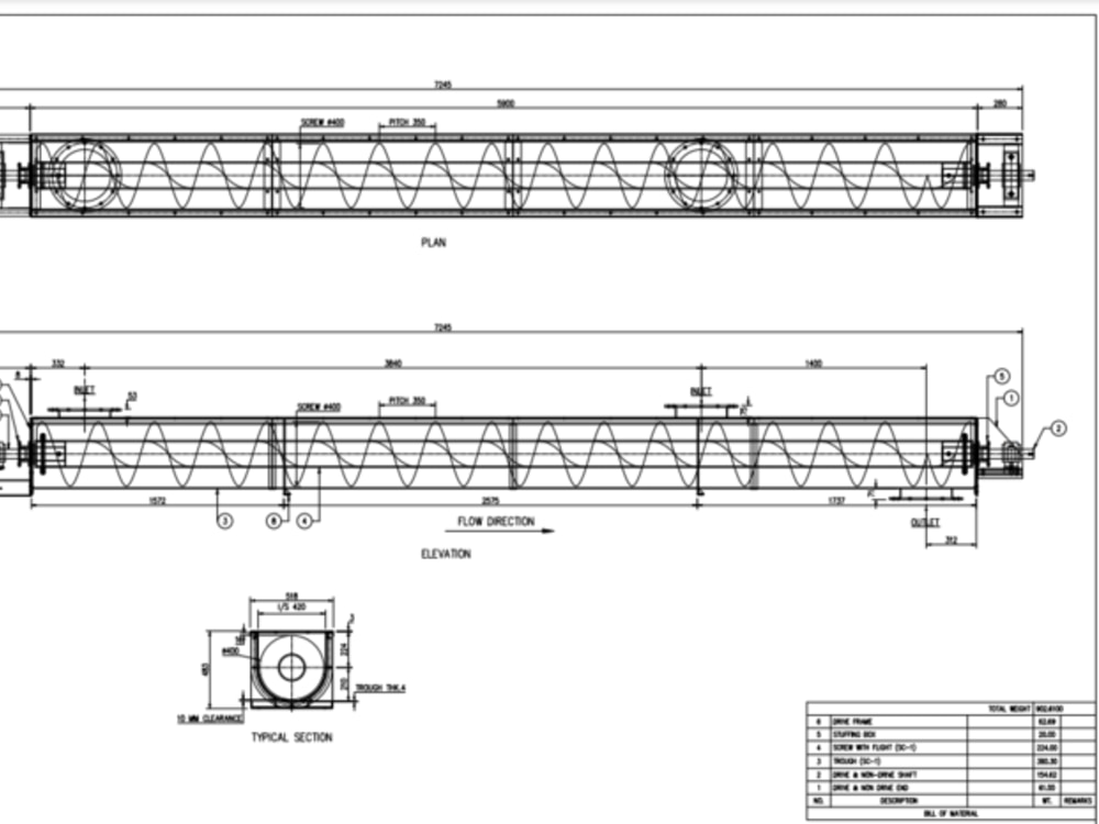 SCREW CONVEYOR DESIGN & ENGINEERING | Upwork