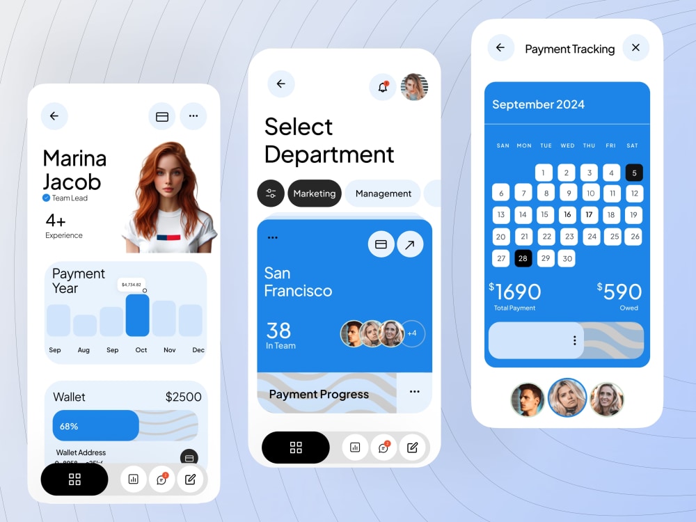 Salary Management App UI/UX Design in Figma" | Upwork