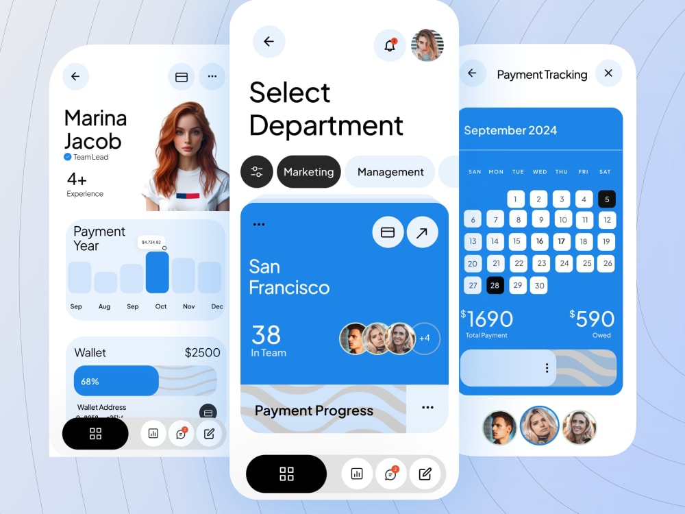 Salary Management App UI/UX Design in Figma" | Upwork