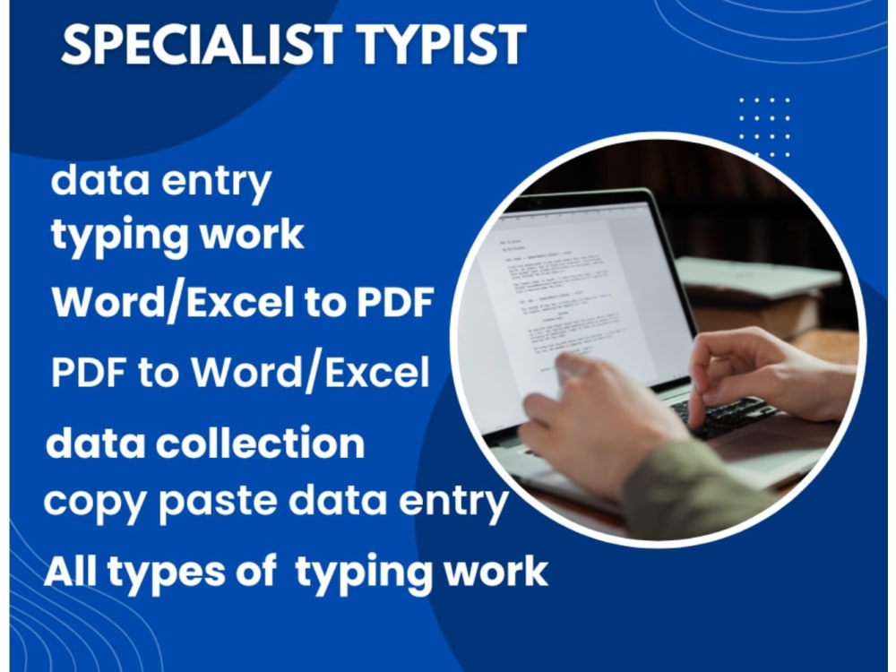 Professional Typist for any Typing Projects | Upwork