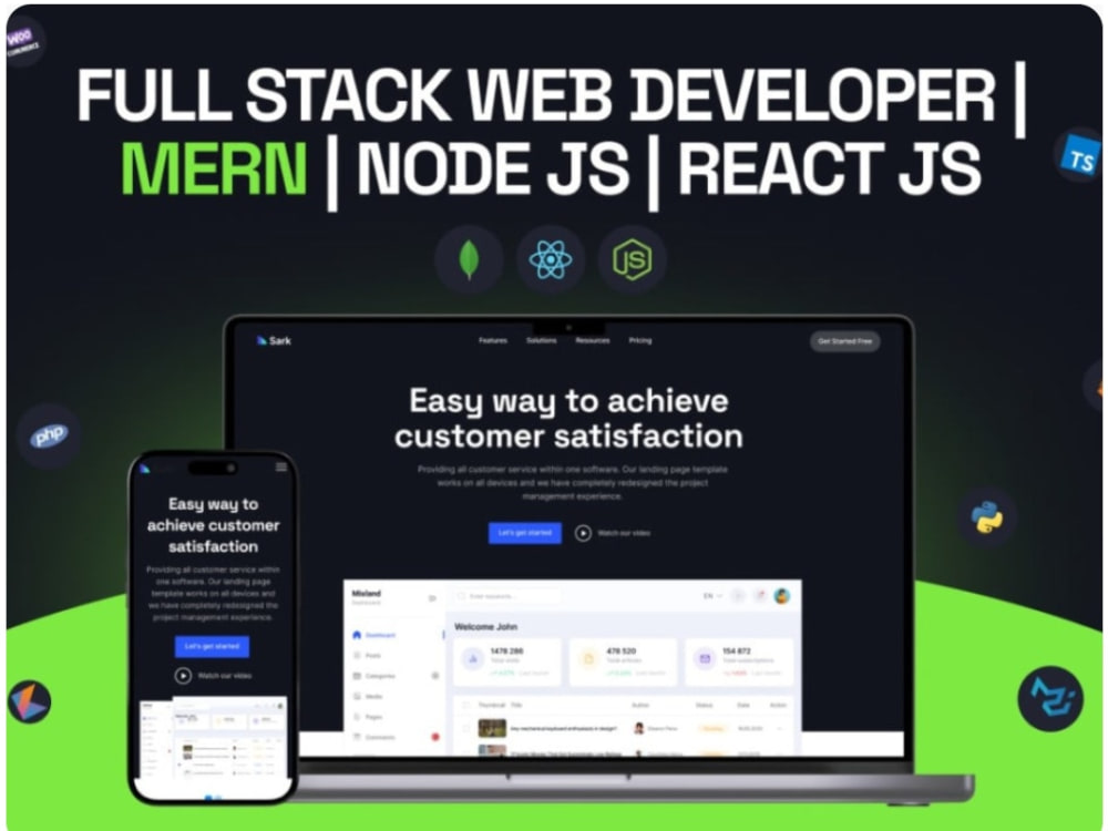Full Stack Web Developer Mern Stack React.js Next.js Node.js and mongodb | Upwork