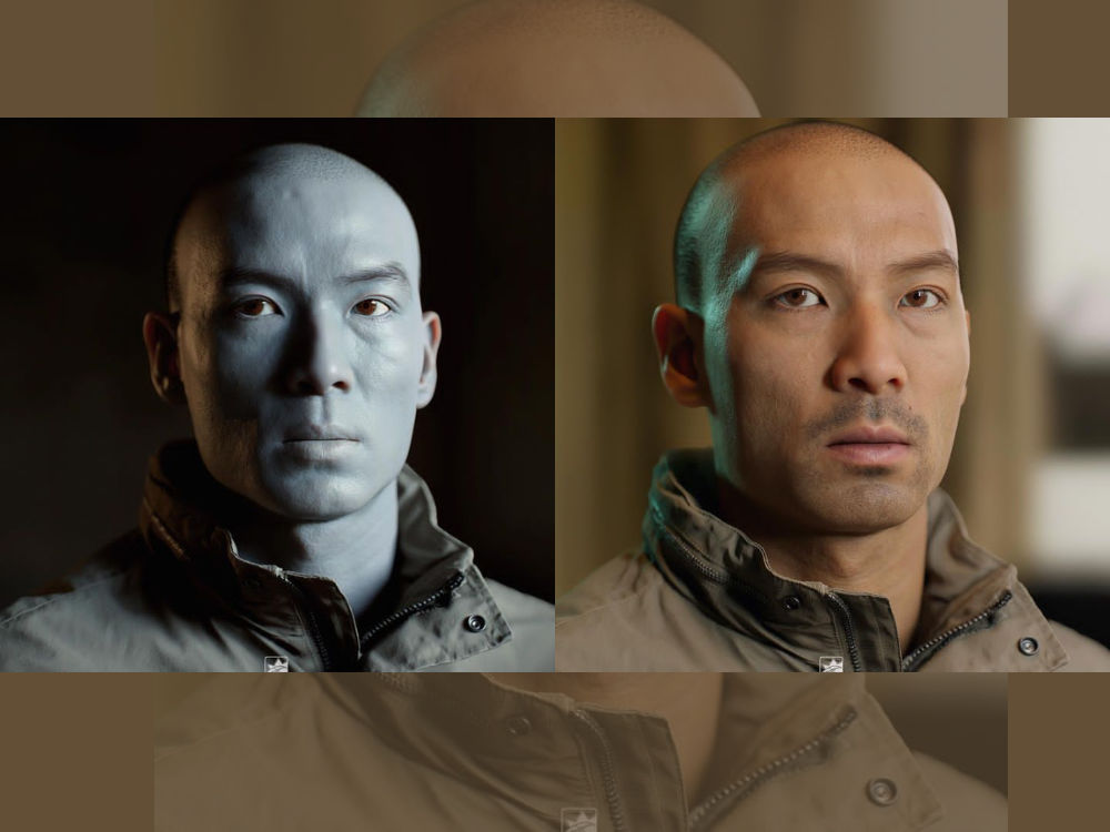 Hyper realistic face model, 3d portrait, bust, sculpt 3d head for ...