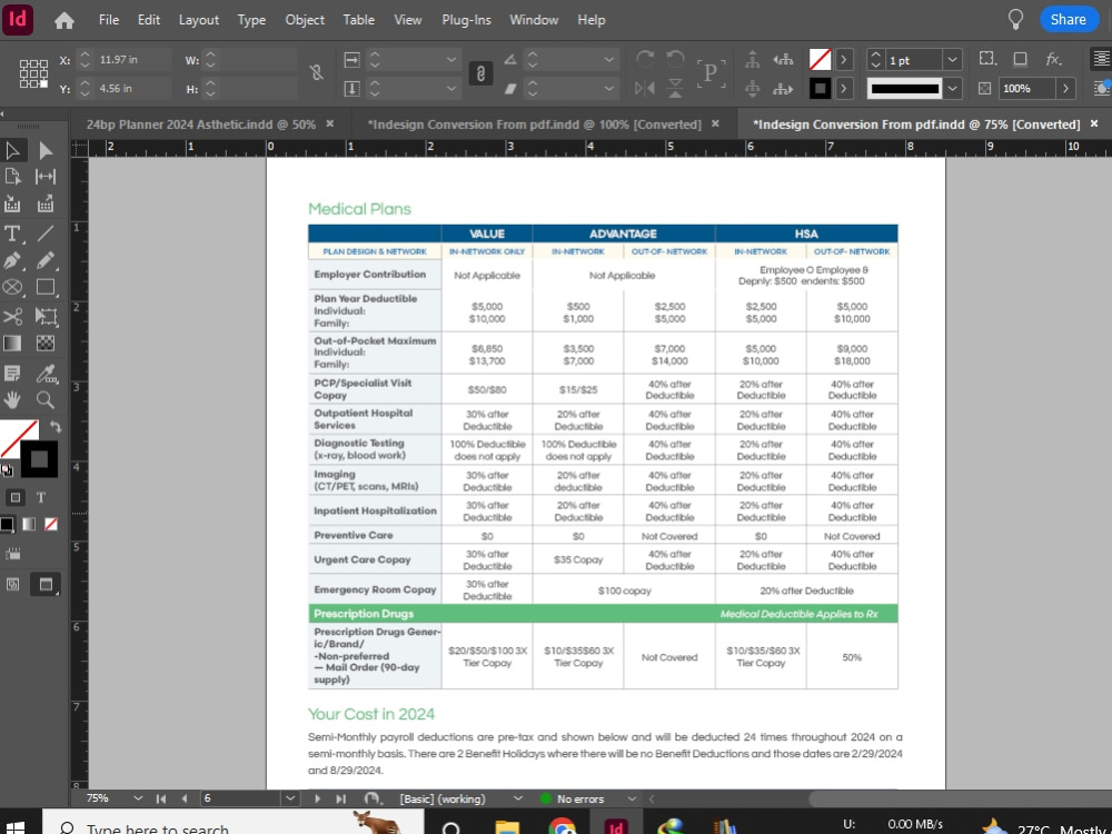 InDesign Specialist | Tables, Forms, Menus, Price Updates & More | Upwork