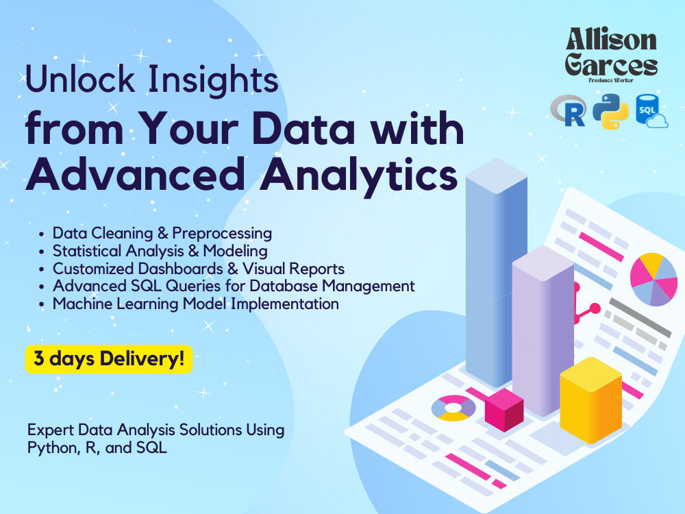 Advanced Analysis of Large Data Sets Using Python, R, and SQL | Upwork