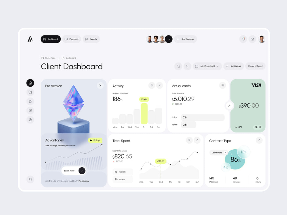 Professional Web App, SAAS Product, Dashboard Design | Upwork