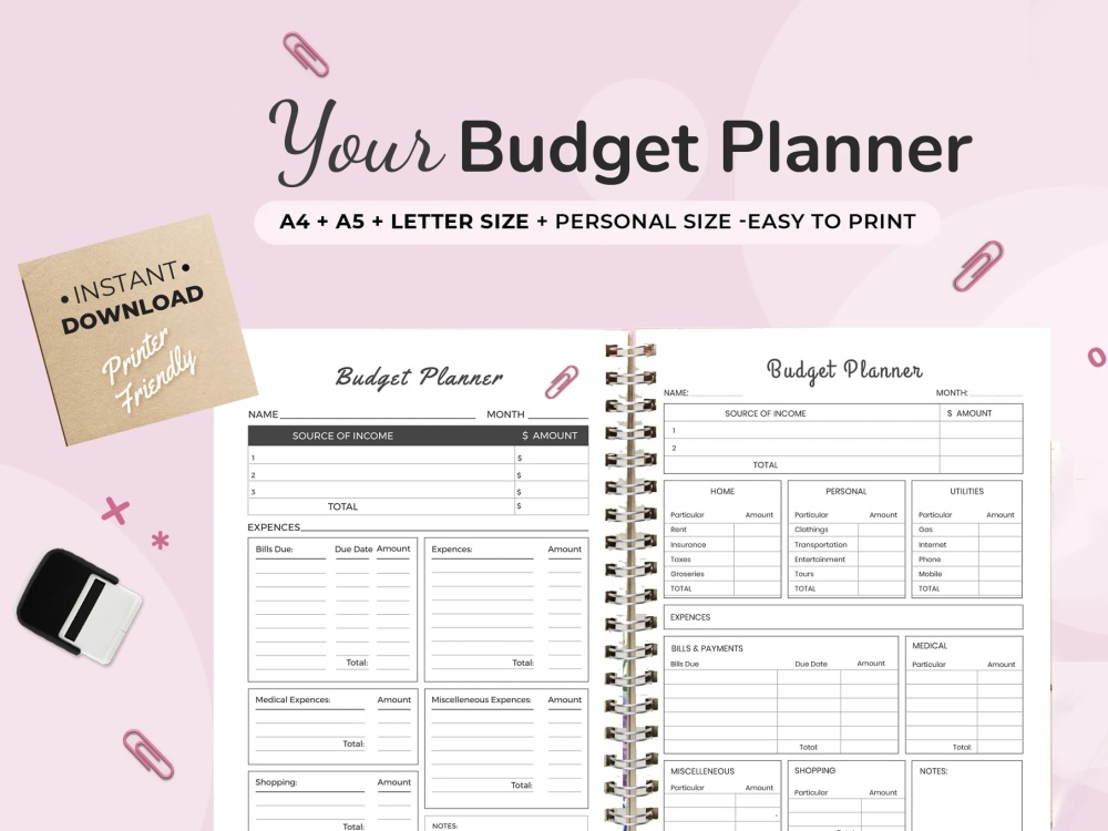 Custom Planner Design for Any Type of Planner – Digital or Print | Upwork
