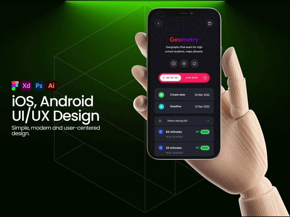 Professional App UI/UX Design | Figma, Adobe XD [APP DESIGNER] | Upwork