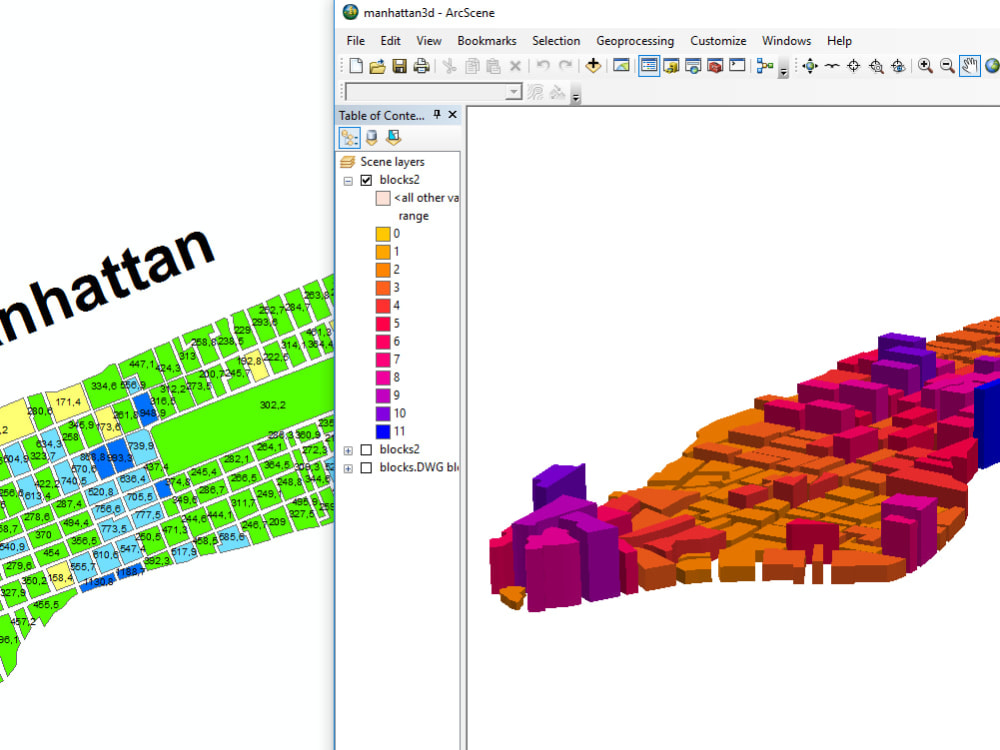 3D map visualization of GIS data | Upwork