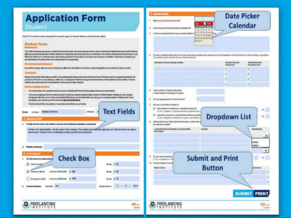 Create interactive fillable PDF form in adobe acrobat | Upwork