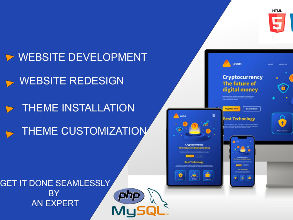 Your frontend and backend full stack website development | Upwork