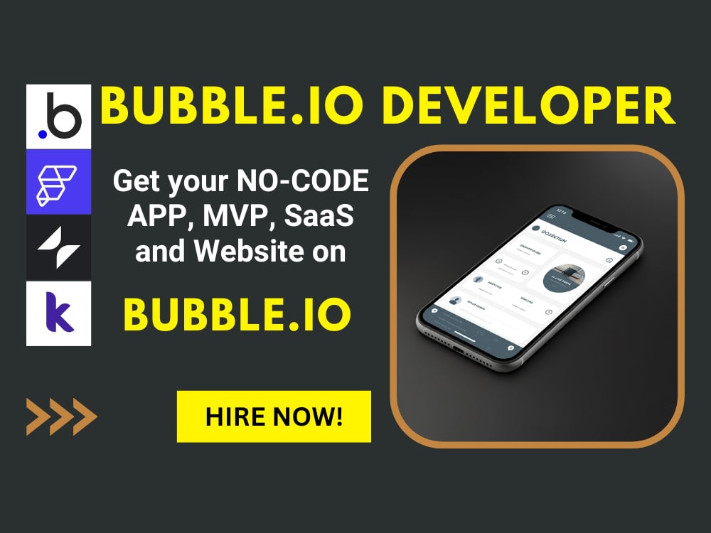 Scalable no-code app on bubble.io, bubble web app, bubble app, bubble saas | Upwork