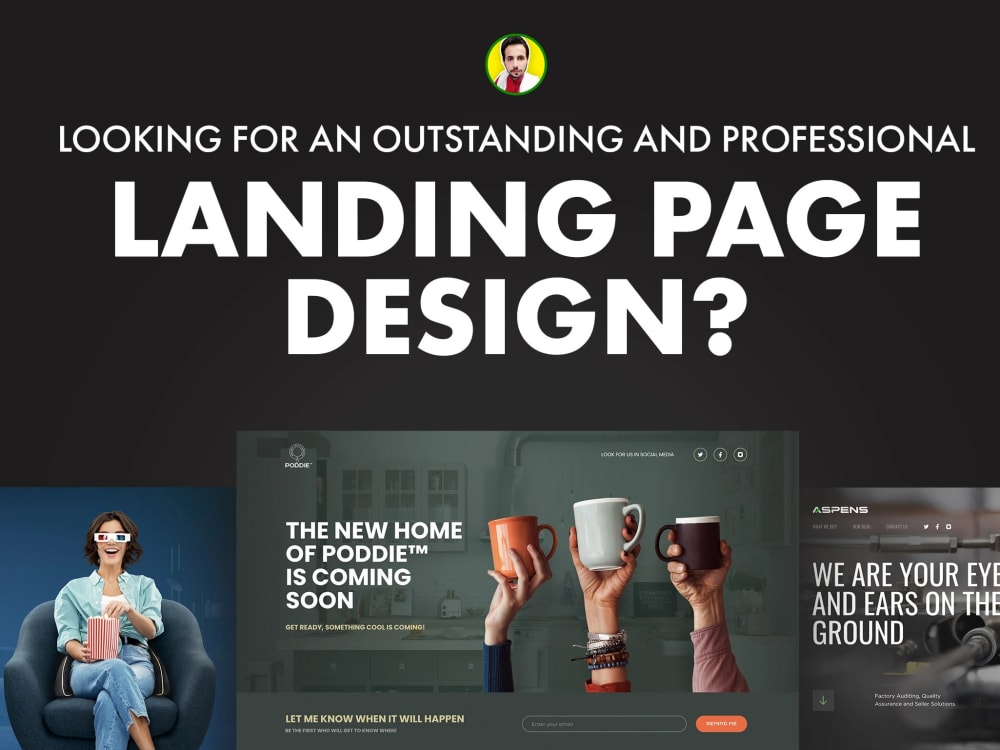 A Stunning Responsive Website Landing Page Design in Figma | Upwork