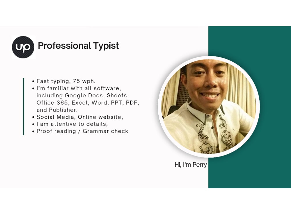 Professional Typing, Data Entry, Fast Typing | Upwork