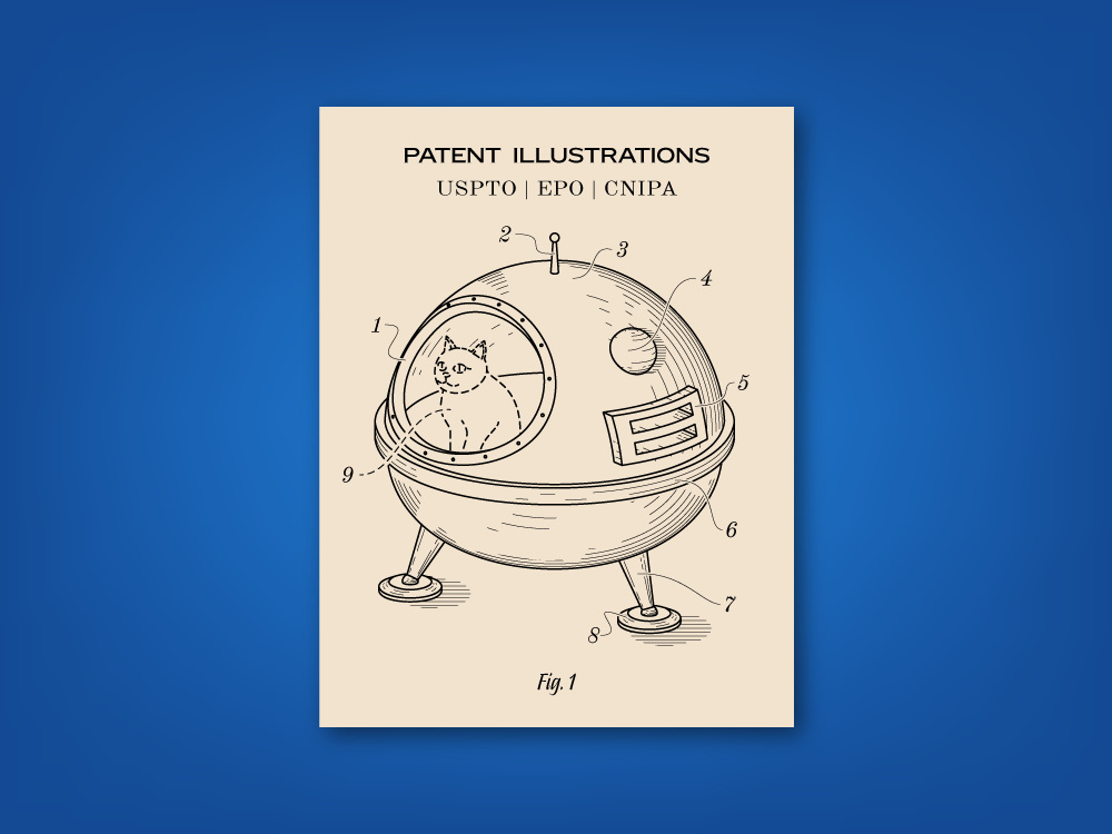 USPTO, EPO & CNIPA-ready patent drawings / illustrations boost approval ...