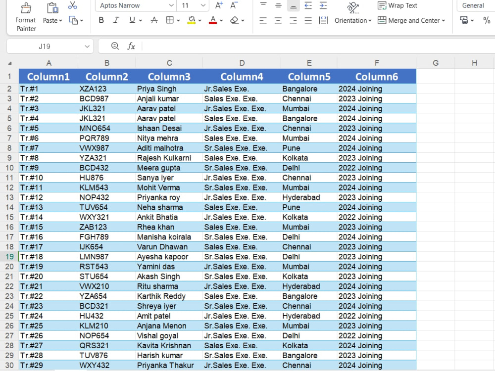 Data Entry | Excel | File Converted PDF To Excel And Word | data clean ...