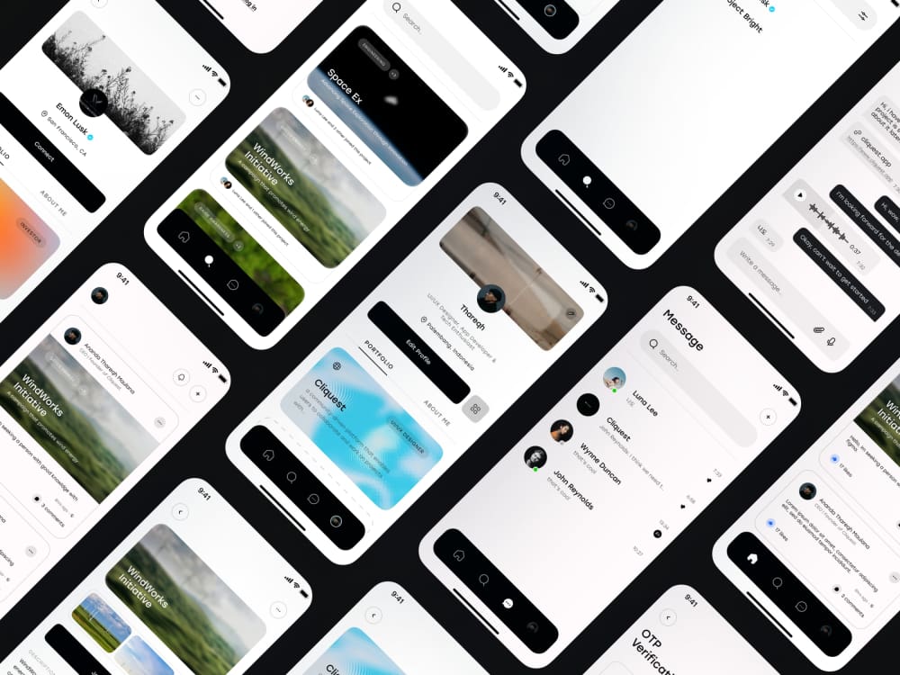 Clean Mobile App UI/UX Design | Upwork