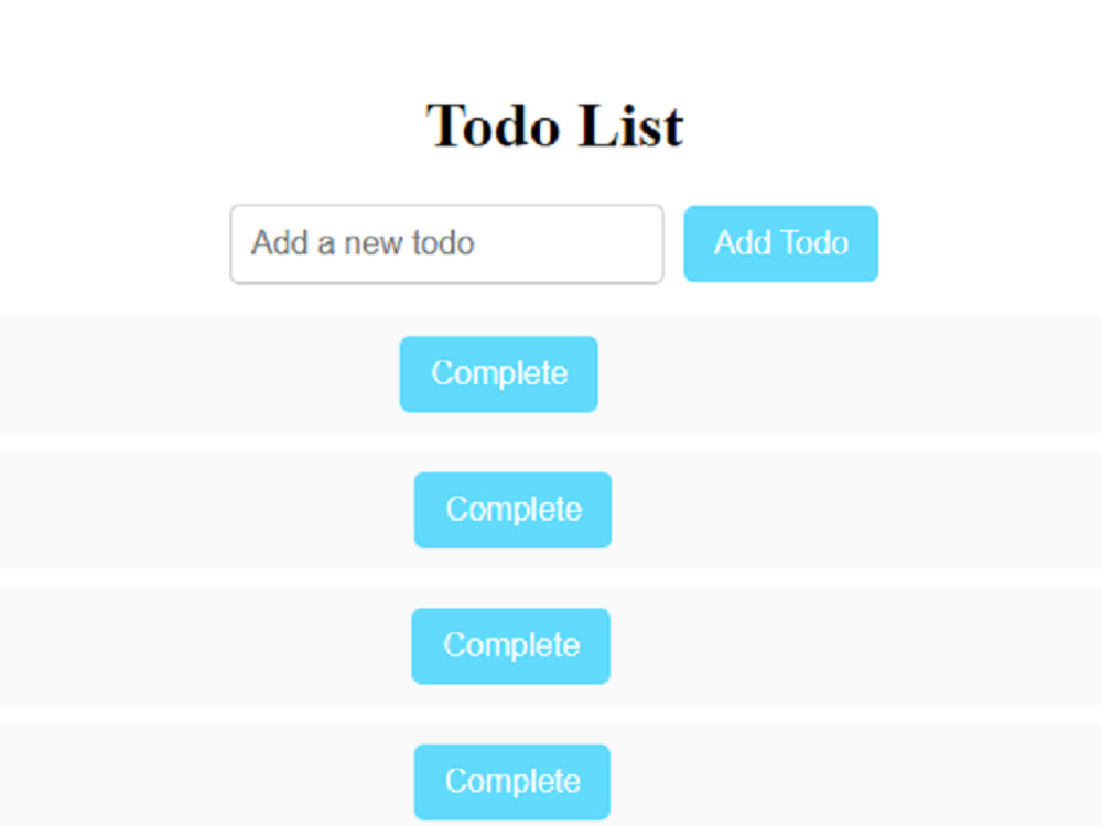 A Single Page Application Using React Upwork