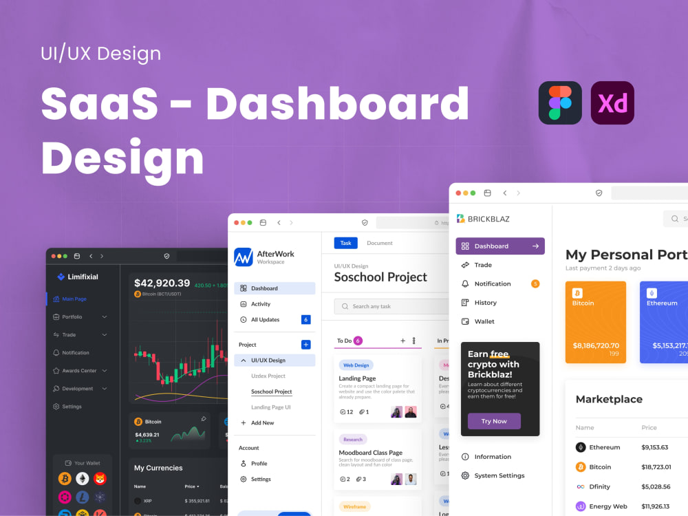 Modern and Captivating Web App, Saas, Dashboard UI/UX Design | Upwork