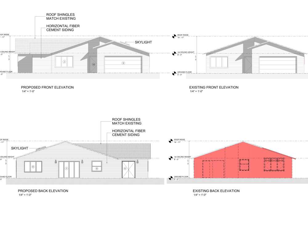 Architectural Residential Renovation drawings developed in Revit | Upwork