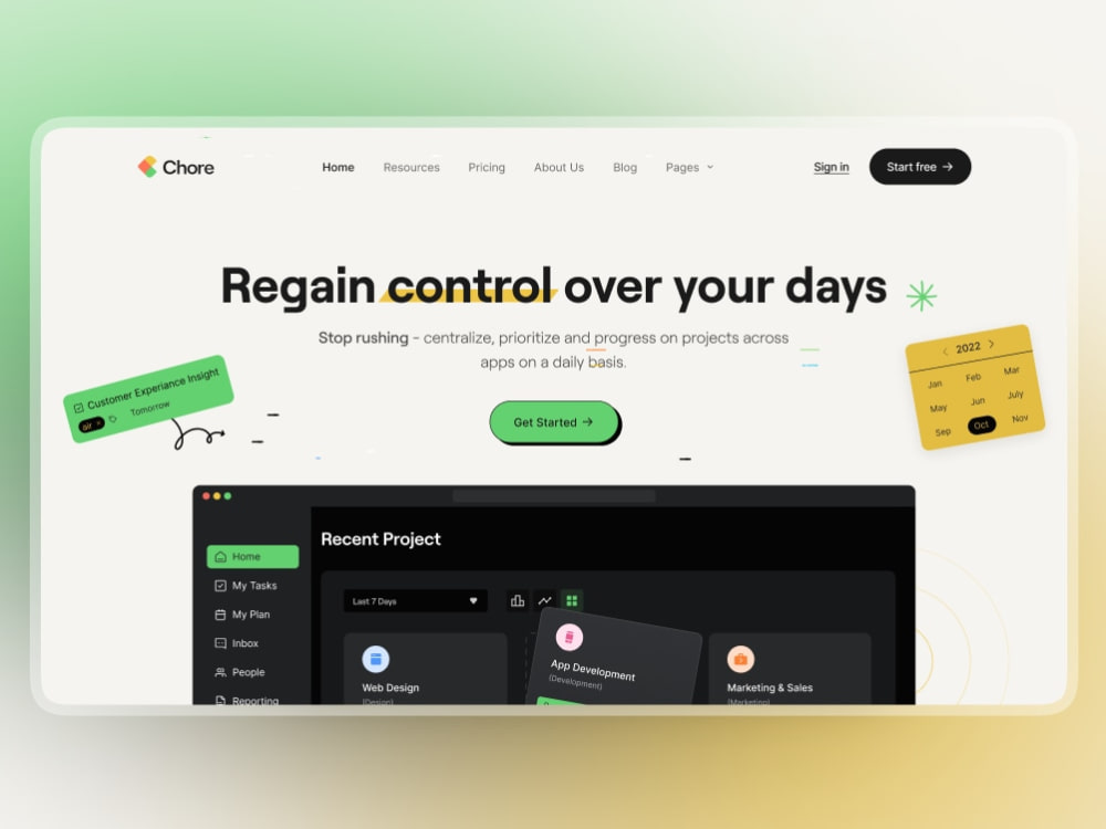 You Will Get a Stunning One-Page Website Design with Modern and ...