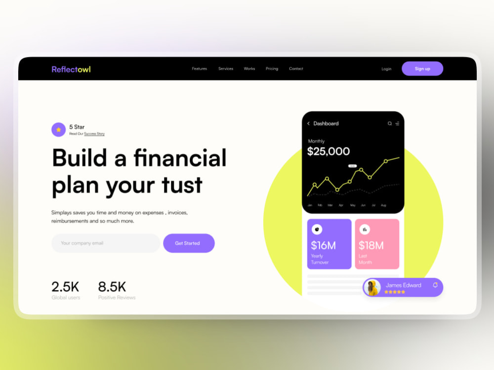 You Will Get a Stunning One-Page Website Design with Modern and ...