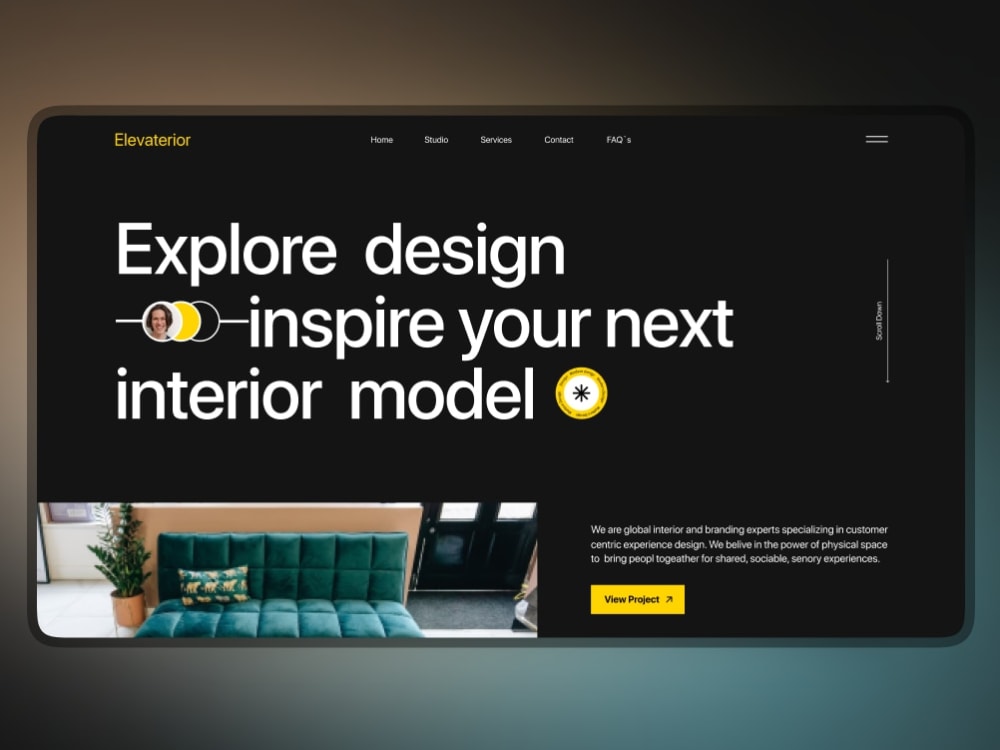 You Will Get a Stunning One-Page Website Design with Modern and ...