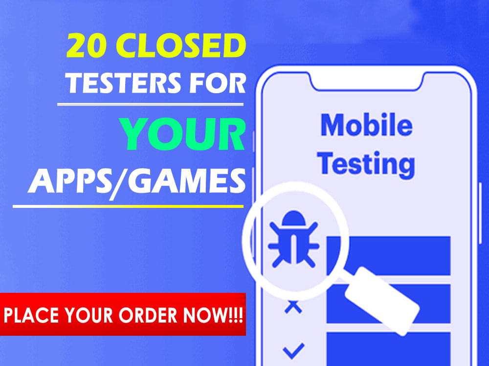 12 testers or 20 testers for 14 days for your google play closed ...