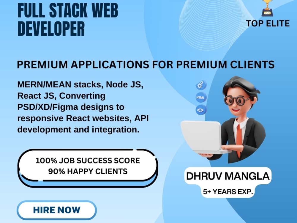 Full Stack Web Developer | MERN | Node JS | React JS | MongoDB | Upwork