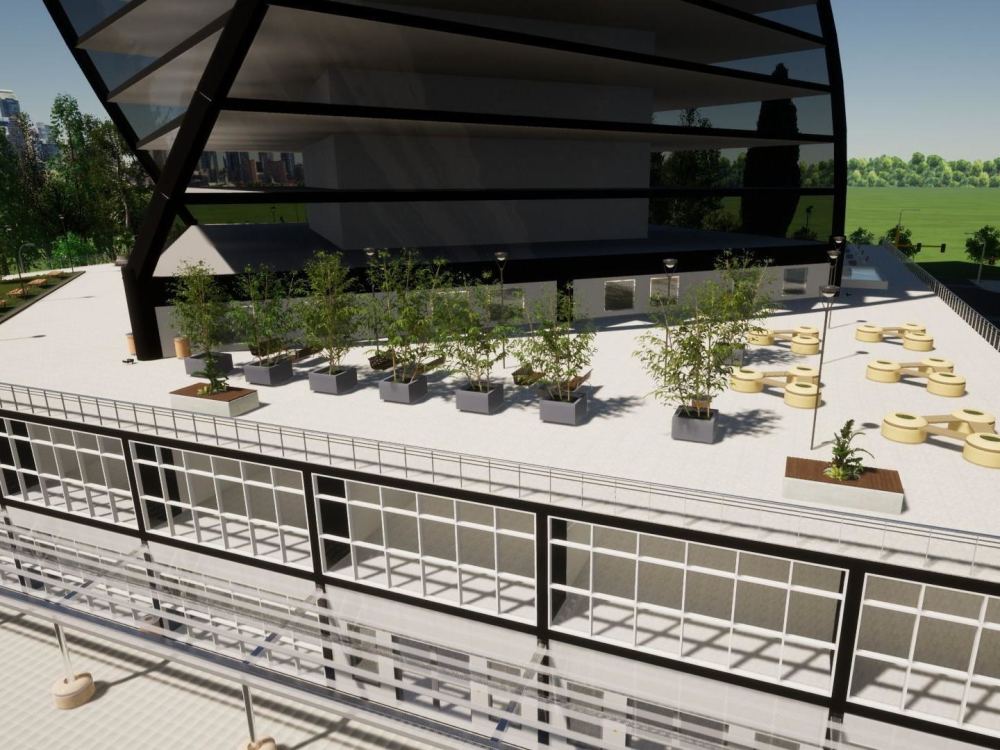 Render 3d architectural exterior of house, commercial building ...