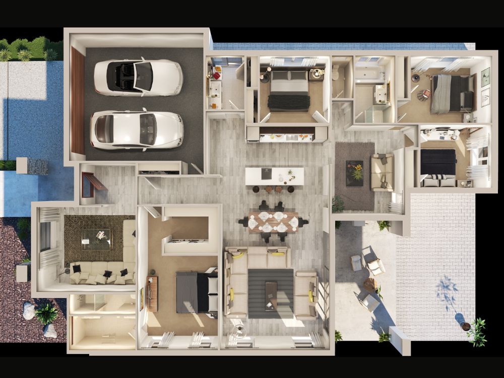 Perfect and editable SketchUp 3D floor plan | Upwork