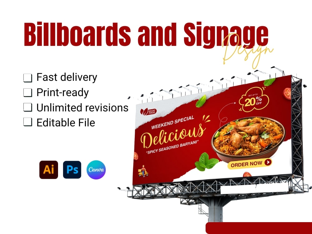 Professional billboards and signage design for your brand | Upwork
