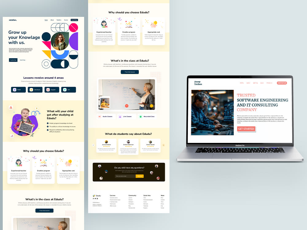 UI for websites using figma and adobe xd | Upwork