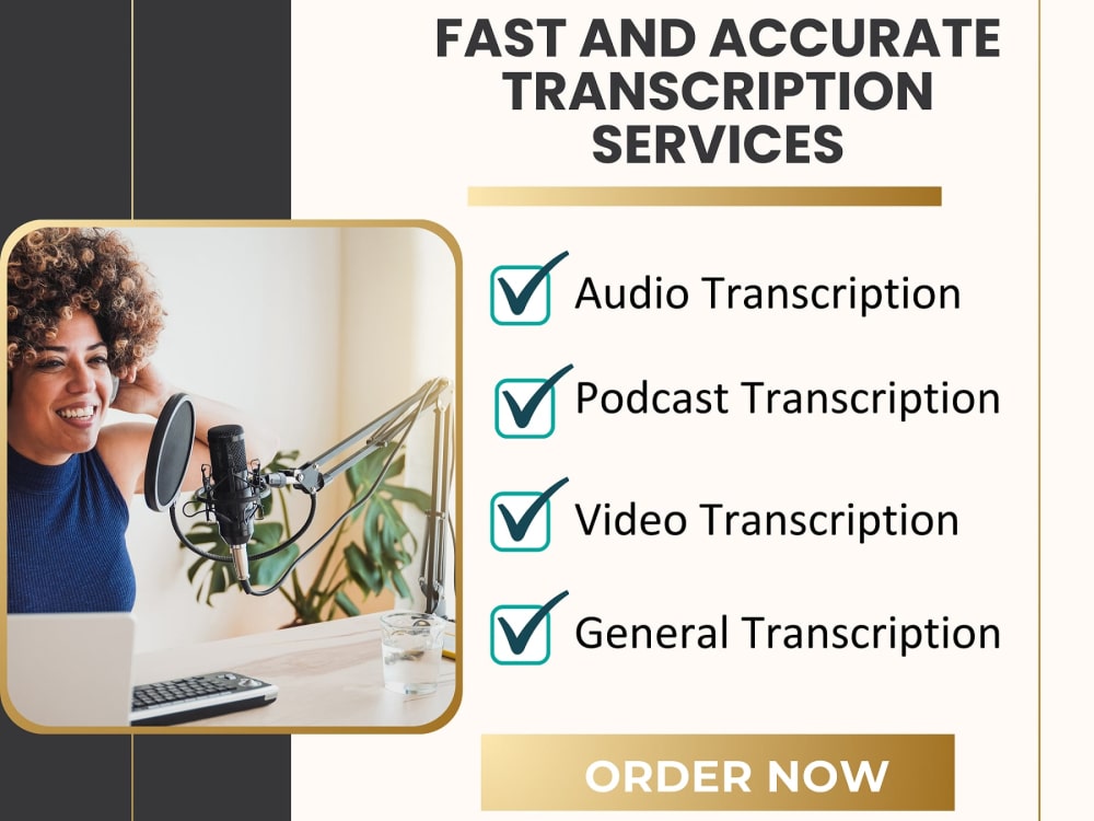 Fast and Accurate Transcription Services | Upwork