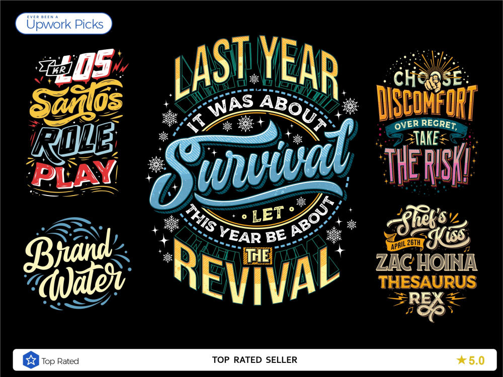 Custom calligraphy, lettering, typography logo | Upwork