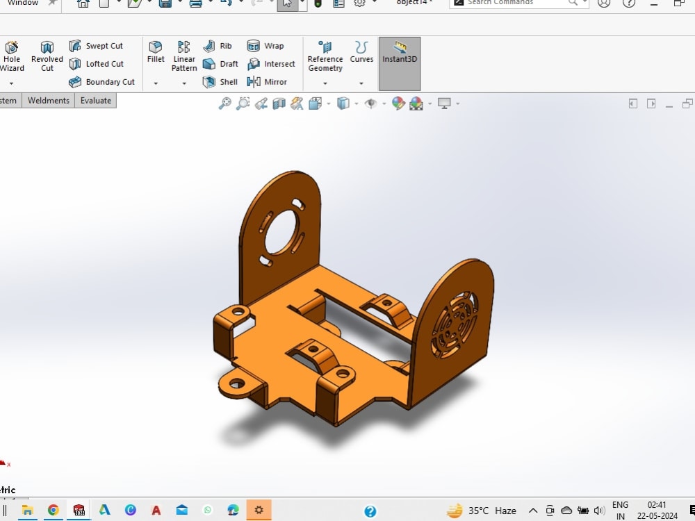 A Sheet Metal Project (3D modeling, engineering drawings, DXF file ...