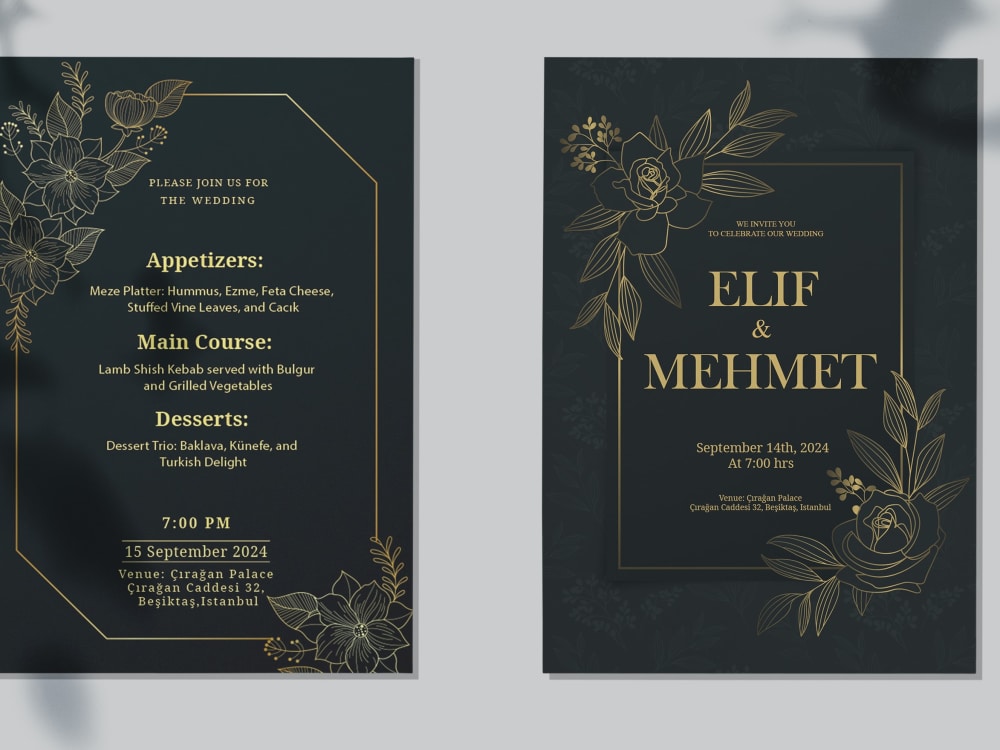 Personalized Wedding Card Design | Upwork