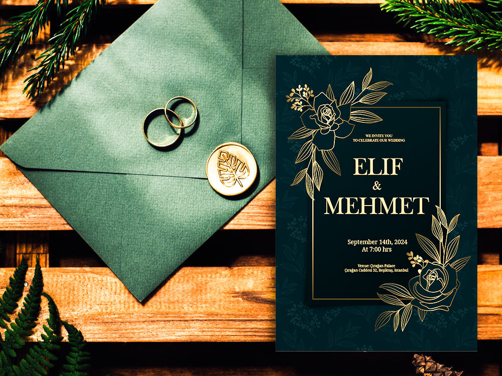 Personalized Wedding Card Design | Upwork