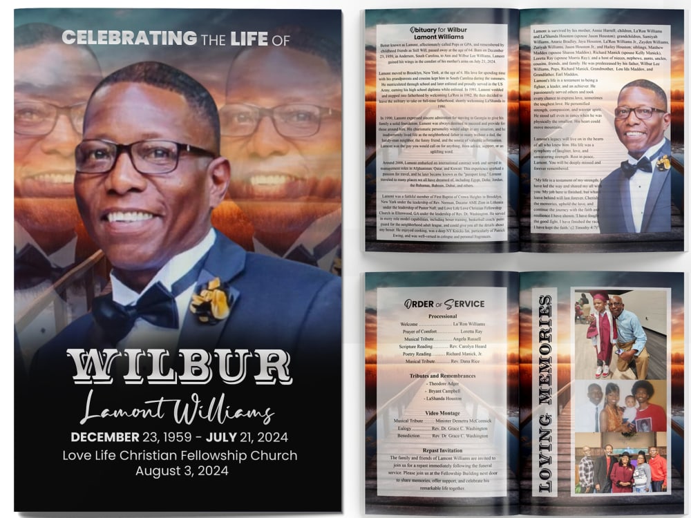 Event, funeral flyer, obituary, memorial and funeral program | Upwork