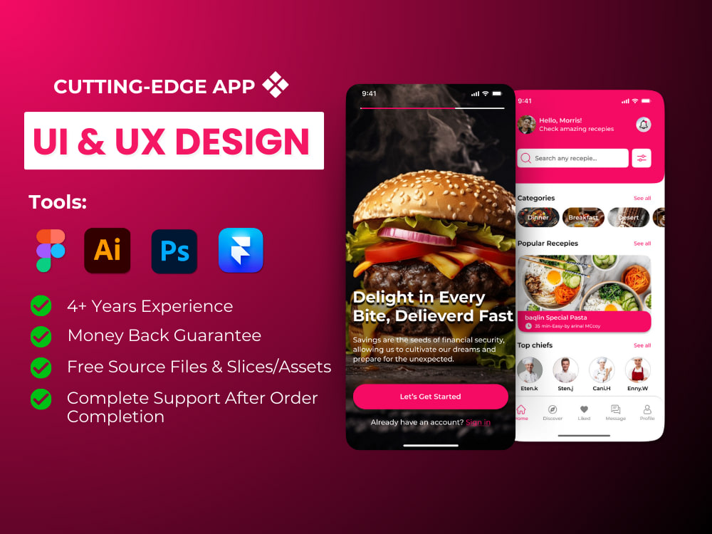 UI UX Expert-UI UX Design- Figma Design-ios and android Design-figma UI/UX | Upwork