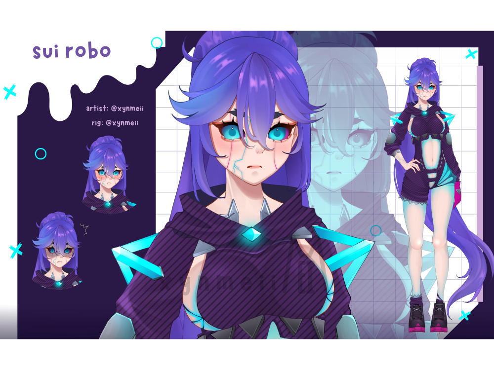 Professional model live2d vtuber high resolution | Upwork