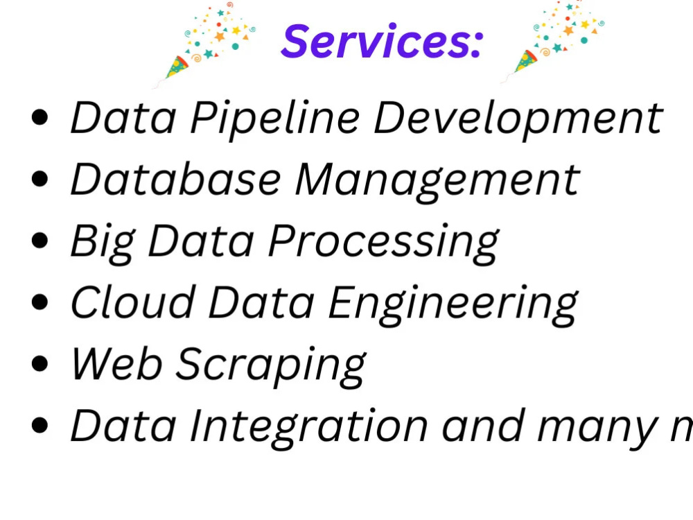 Data engineering projects using python, sql, spark, airflow, aws, azure gcp | Upwork