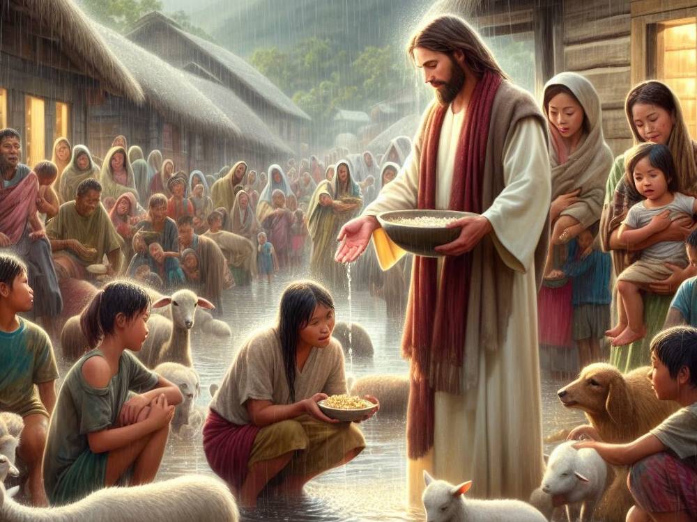 50 Inspiring Images of Jesus Christ Feeding the Poor bundle | Upwork