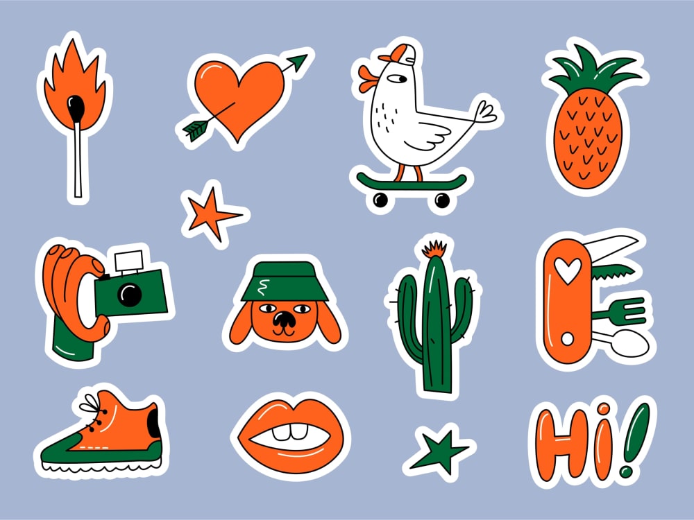 A sticker set for your brand, social media, messengers, merch | Upwork
