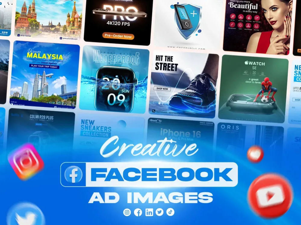 Design ad images, social media post, facebook ad creative, instagram ...