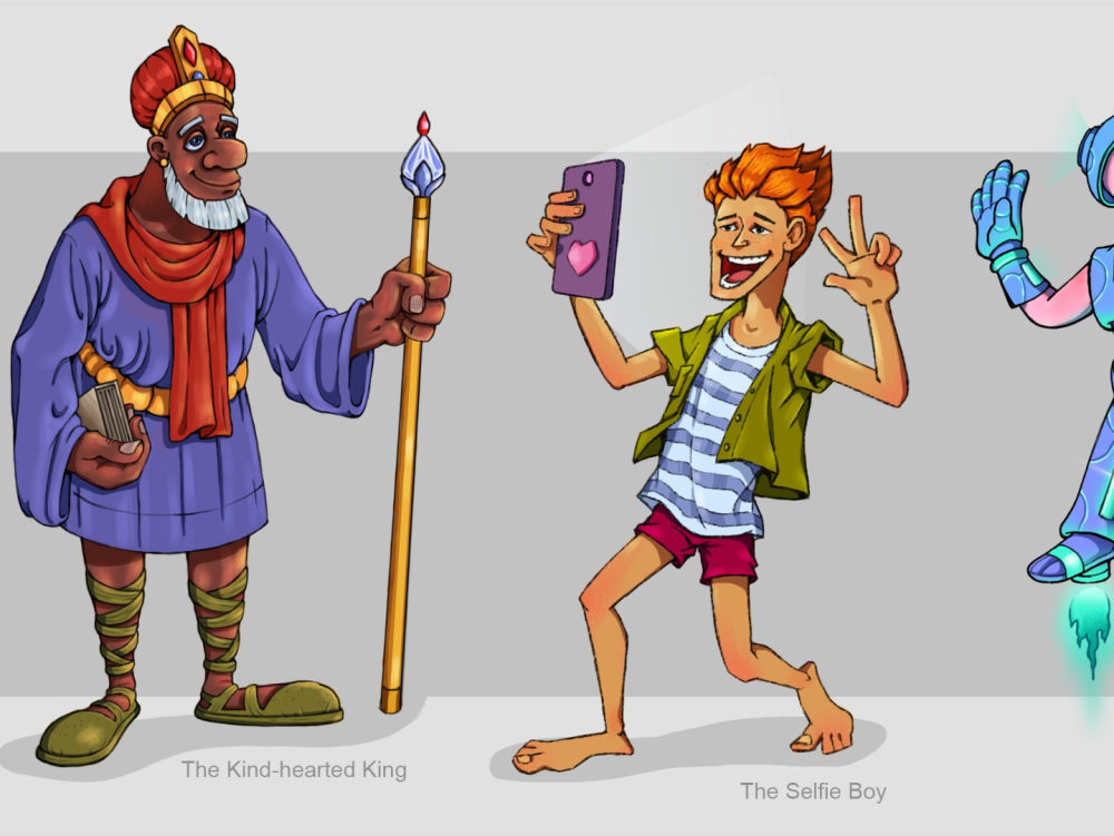 Character Design with Character Turnaround and Expression Sheet | Upwork