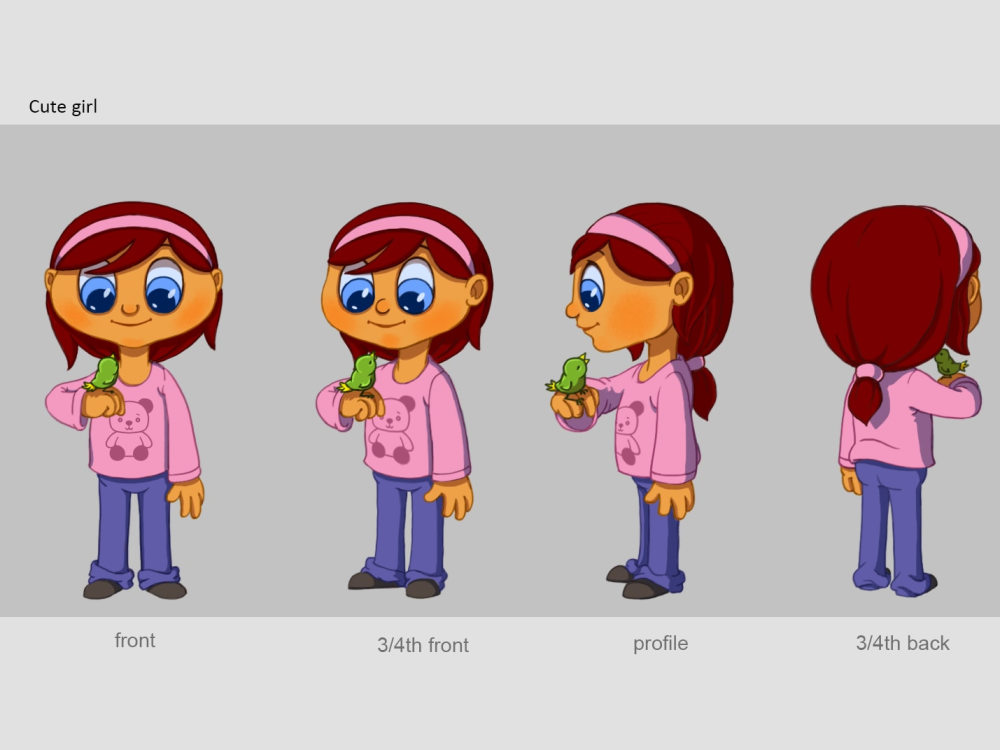 Character Design with Character Turnaround and Expression Sheet | Upwork