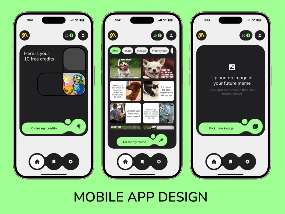 Figma Mobile App design - Figma UI & UX Design - App Design Mockup UI ...