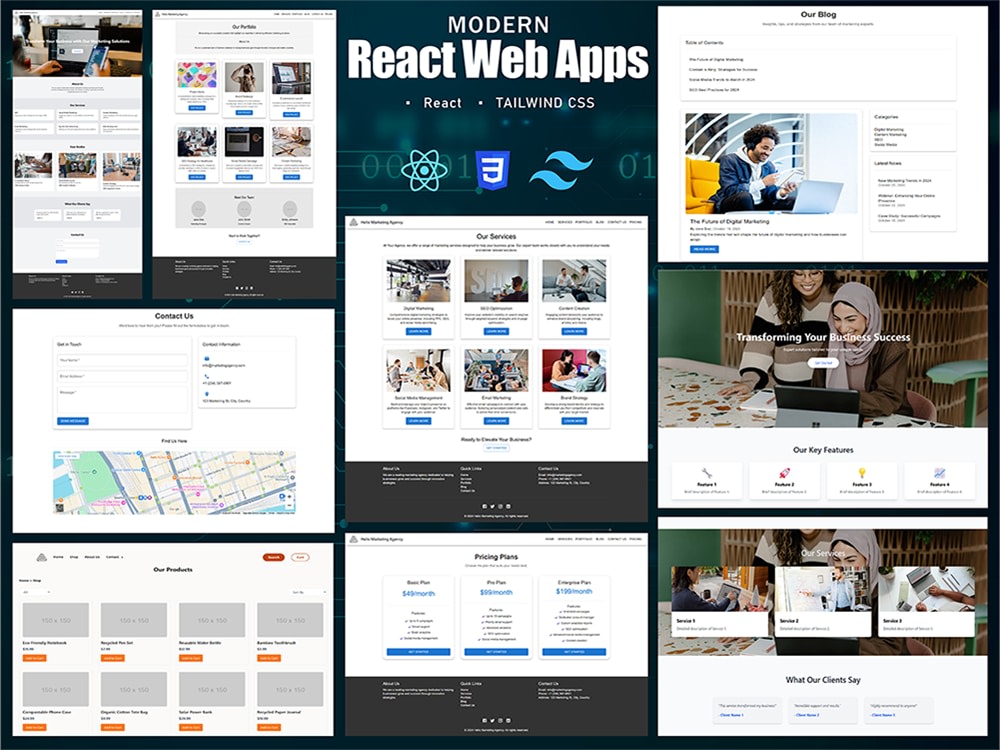 A Front-End Development with React, Tailwind CSS, and UI Libraries | Upwork