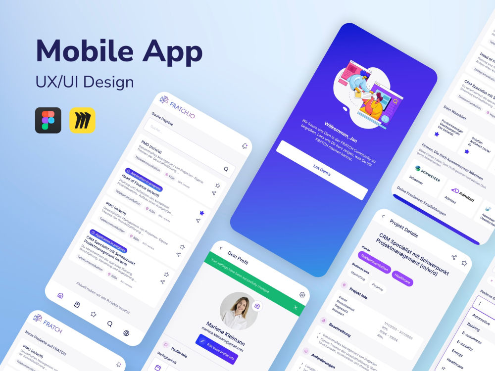 Professional UX UI design for your mobile app | Upwork