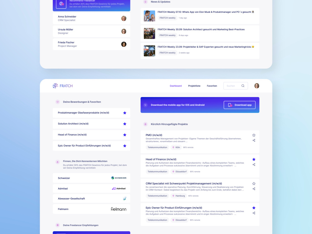Professional UX UI design for your web app | Upwork